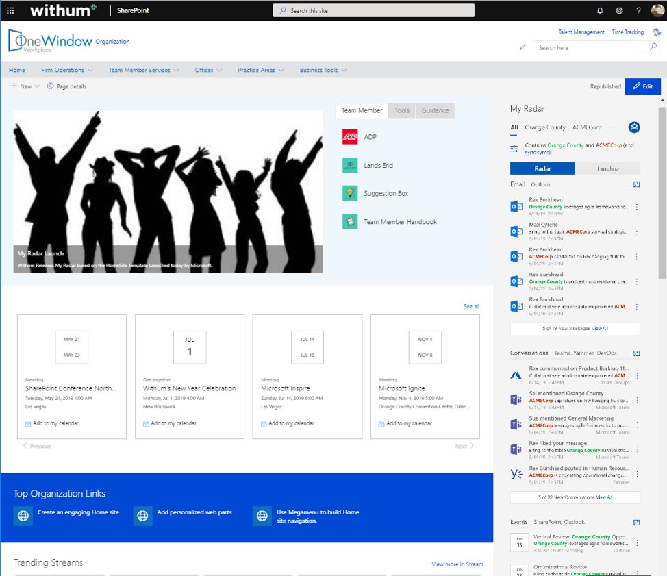 My Radar– A New Feature within OneWindow Workplace Intranet for ...